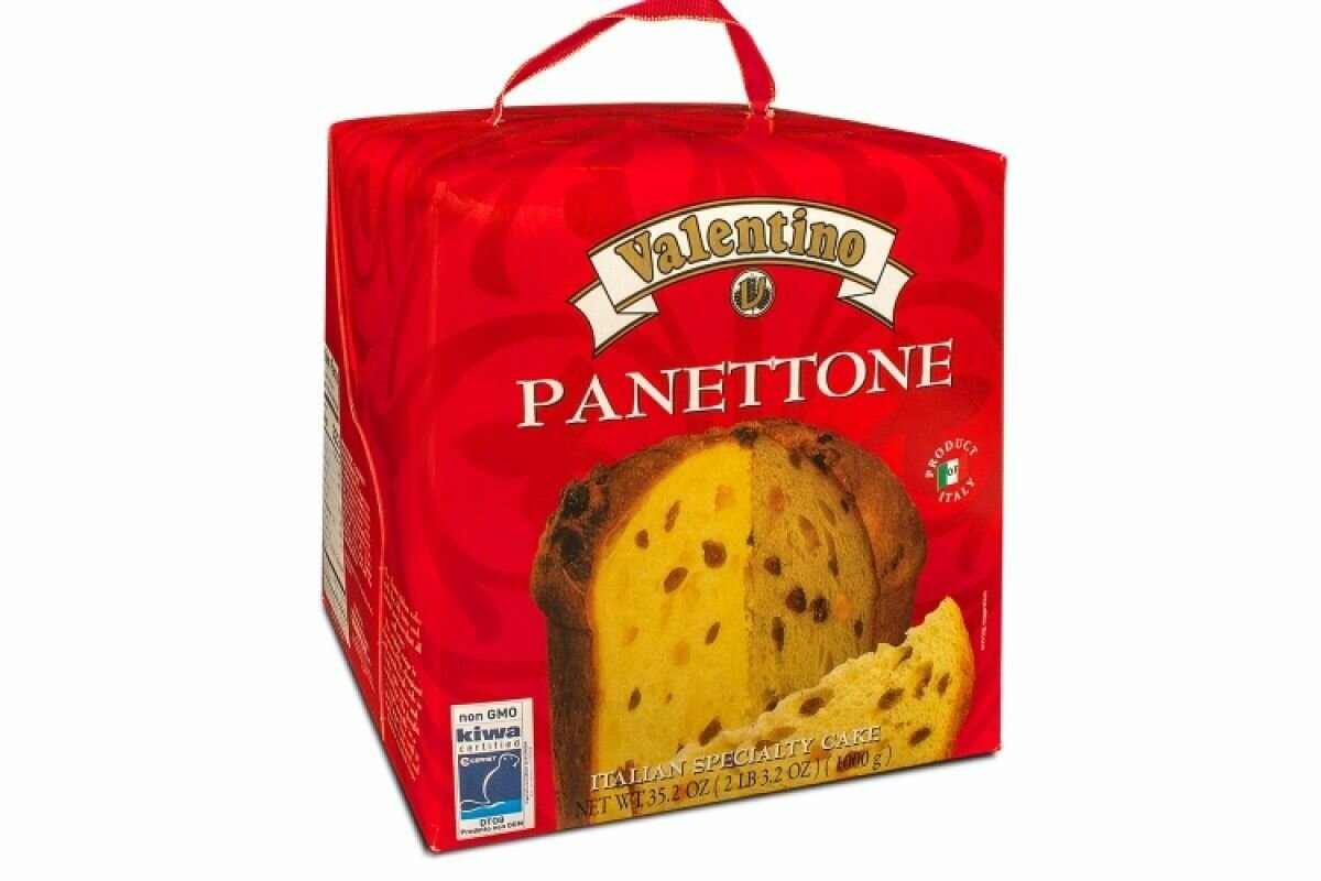 Панеттоне (кулич) с изюмом и цукатами Valentino Италия