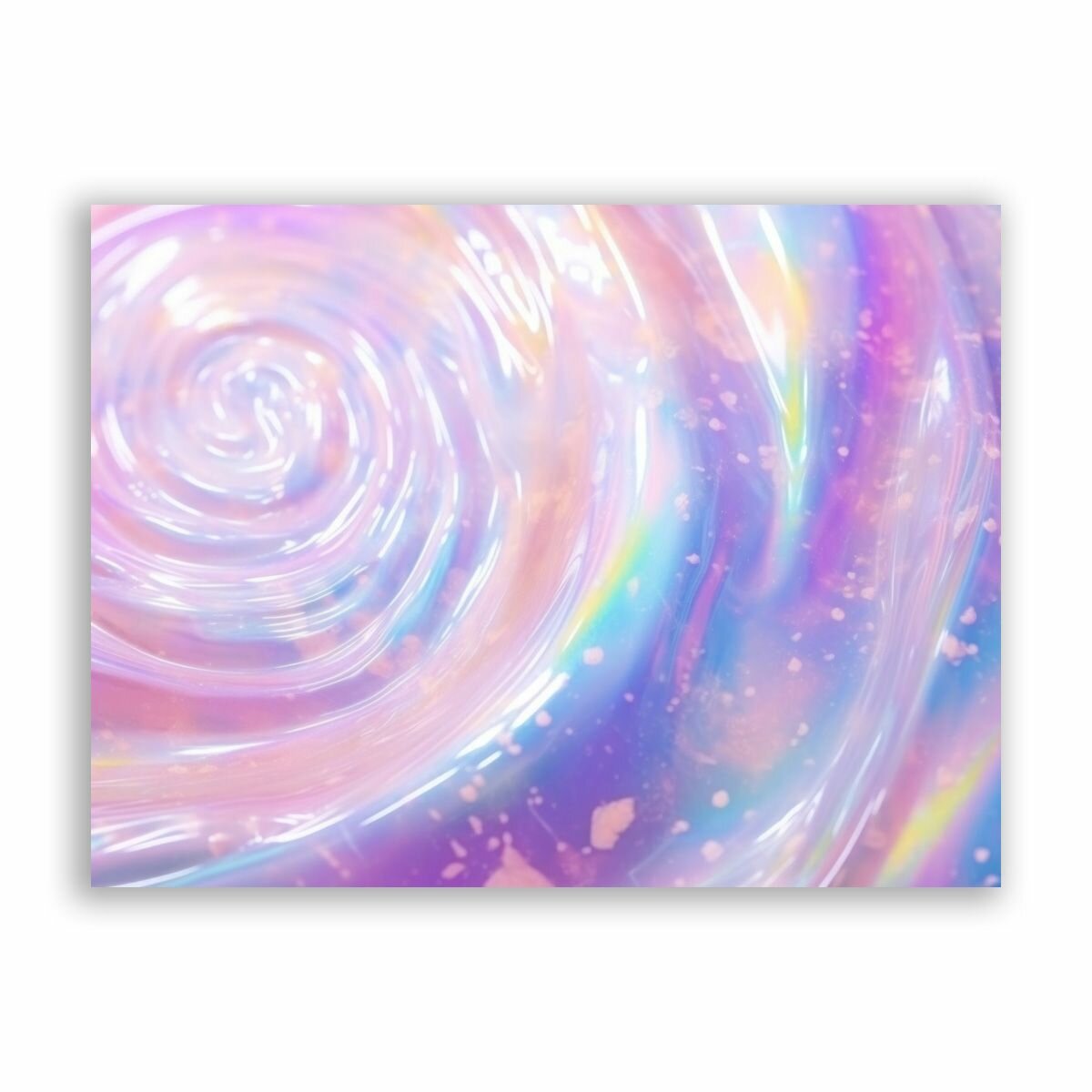 Постер, плакат на бумаге / Перламутровые абстракции / Размер 60 x 80 см