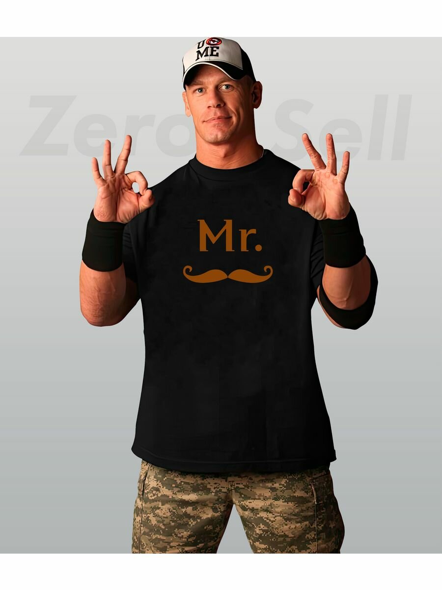 Футболка парная mr мистер усы