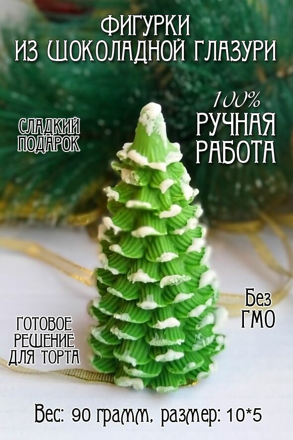 Шоколадная фигурка "Елочка"украшение на торт