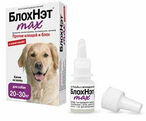 Блохнэт max капли от блох и клещей для собак 20-30кг 3мл астрафарм