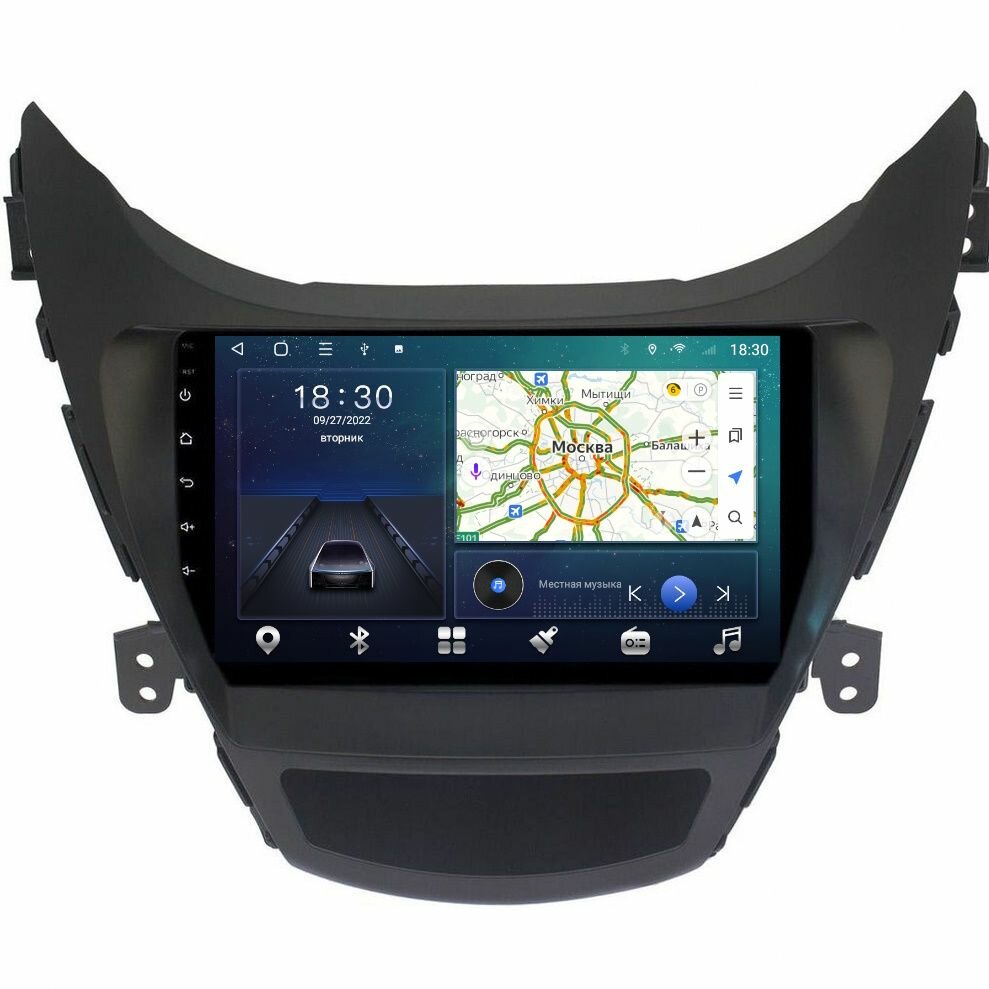 Магнитола CRS-300 Хендай Элантра 5 Hyundai Elantra 5 (MD) 2011-2014 с Android 13 - Процессор 8 ядер - Carplay - DSP 36 полос - 4G(Sim)