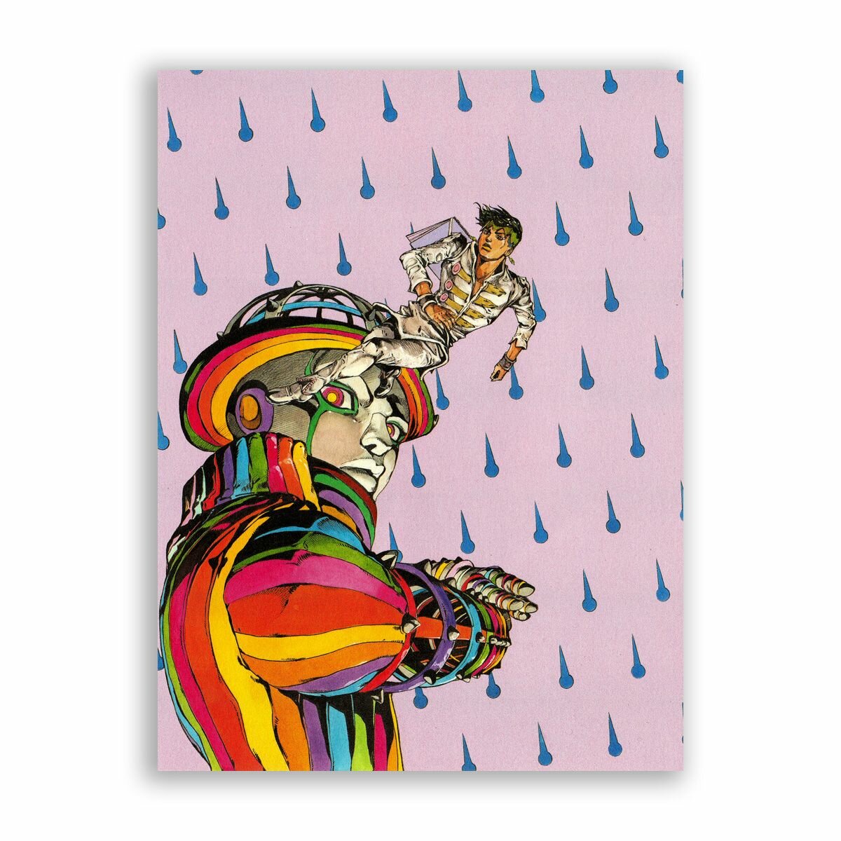 Постер, плакат на бумаге / Невероятные приключения ДжоДжо / Размер 40 x 53 см