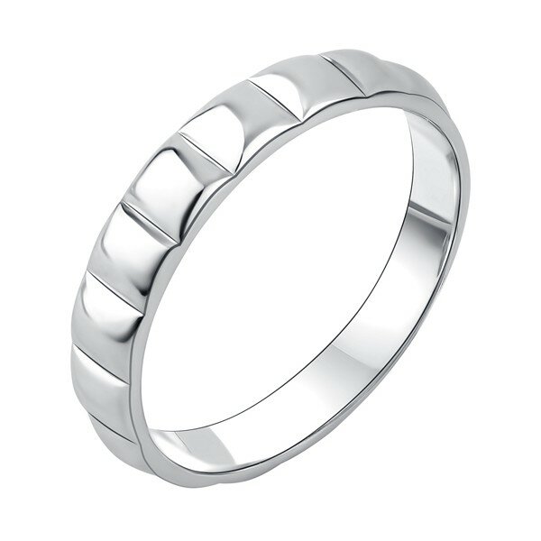 Кольцо, серебро, 925 проба, родирование