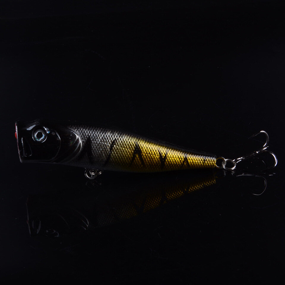 Приманка поппер Sumrak - 3 (95мм, 14 грамм), цвет черный/золотой