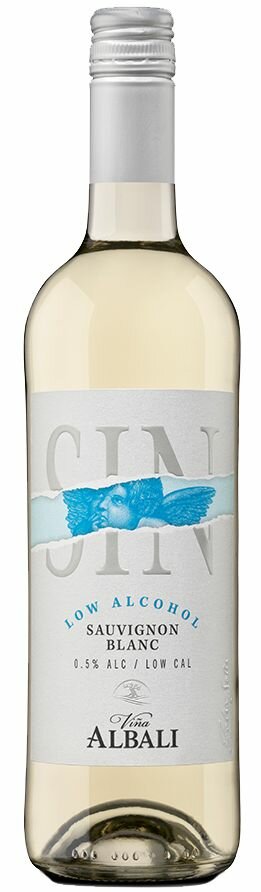 Вино безалкогольное Vina Albali Sauvignon Blanc белое полусухое, 0,75 л