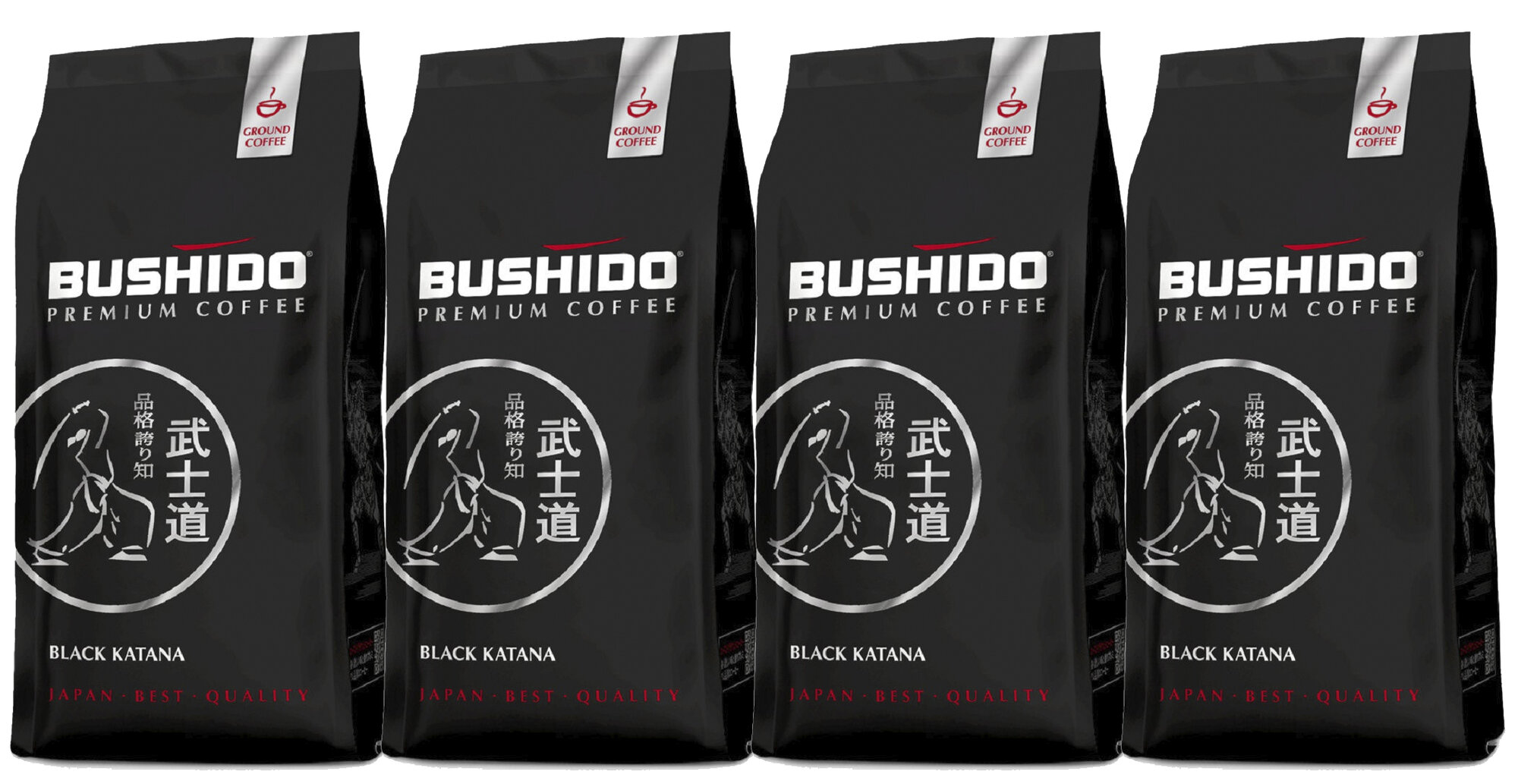 Кофе натуральный молотый BUSHIDO Black Katana 227г, 4шт