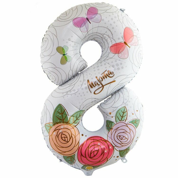 Шар "8 марта" Розы