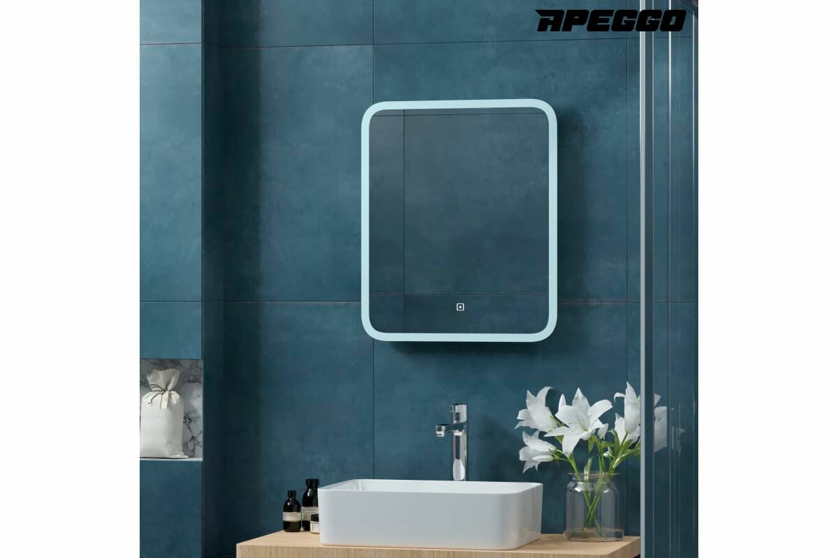 Зеркало для ванной Apeggo Ariel Led 800х600 с сенсором GG90056
