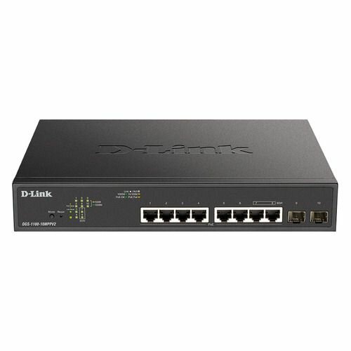 Коммутатор D-Link DGS-1100-10MPPV2/A, настраиваемый