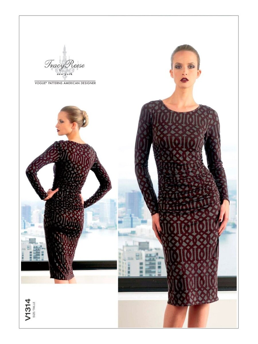 Выкройка VOGUE №1314 Платье
