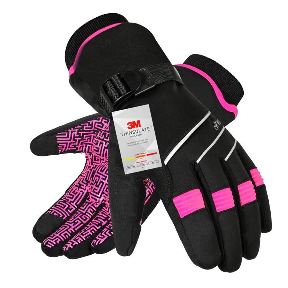 Перчатки зимние MOREOK 3M Thinsulate розовые, XS, MK020F PINK