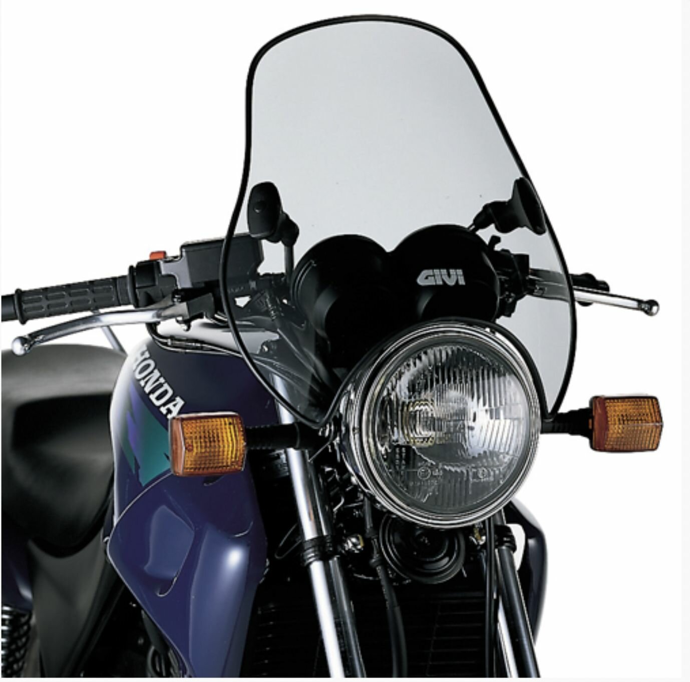 Стекло ветровое GIVI A603 затемнённое 37,7 х 44 см (H х W) в комплекте крепление D40