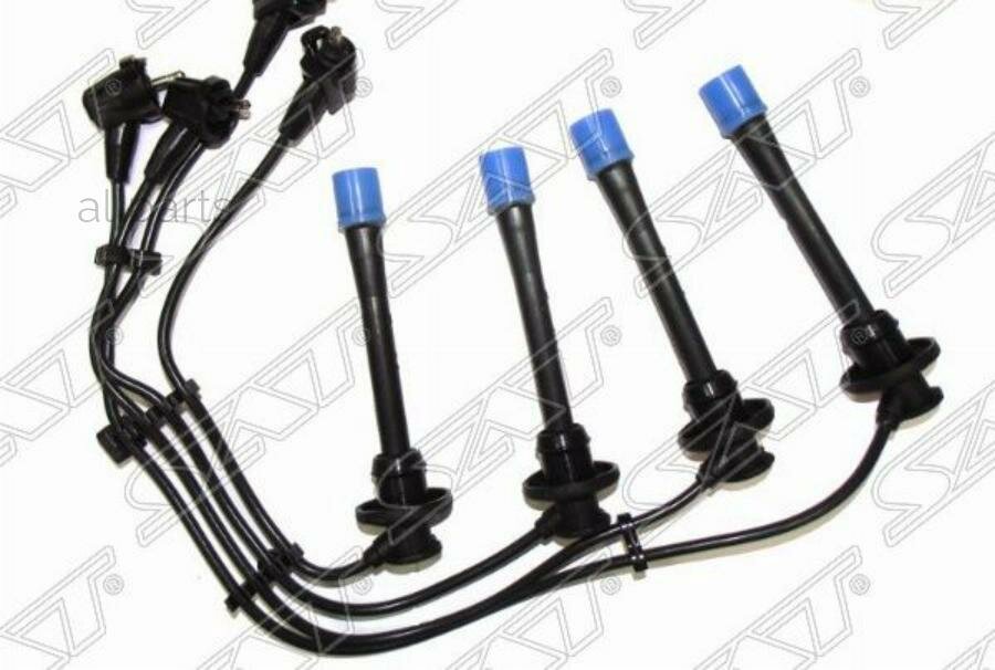 SAT ST-19037-75010 Провода высоковольтные TOYOTA SURF RZN185 95-/PRADO RZJ9# 97- 3RZ-FE (кругл. резин.)