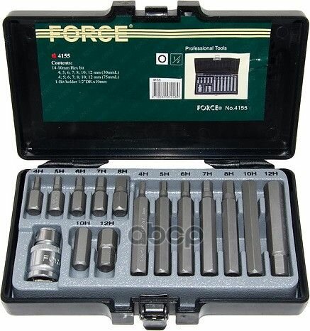 Набор шестигранных бит FORCE 4155 1/2