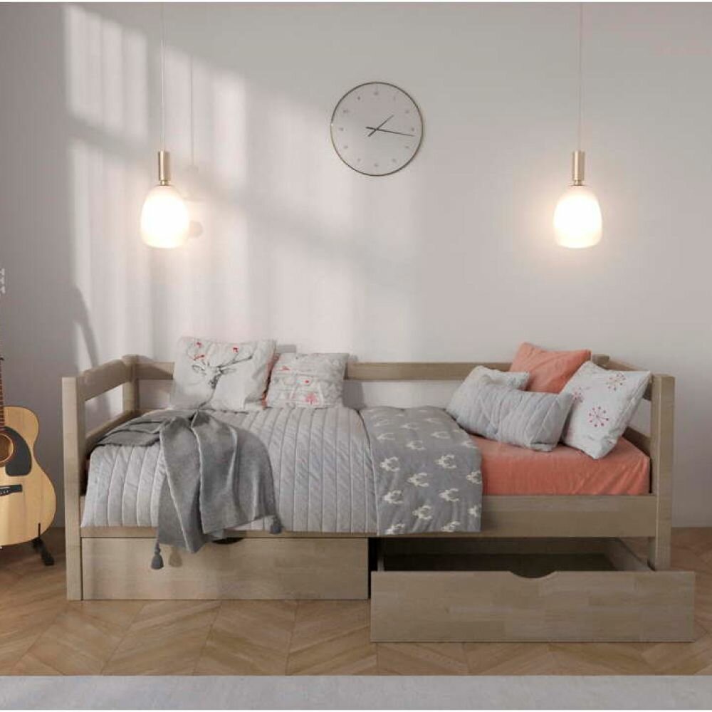 Детская кровать тахта Лицей с ящиками 90x190