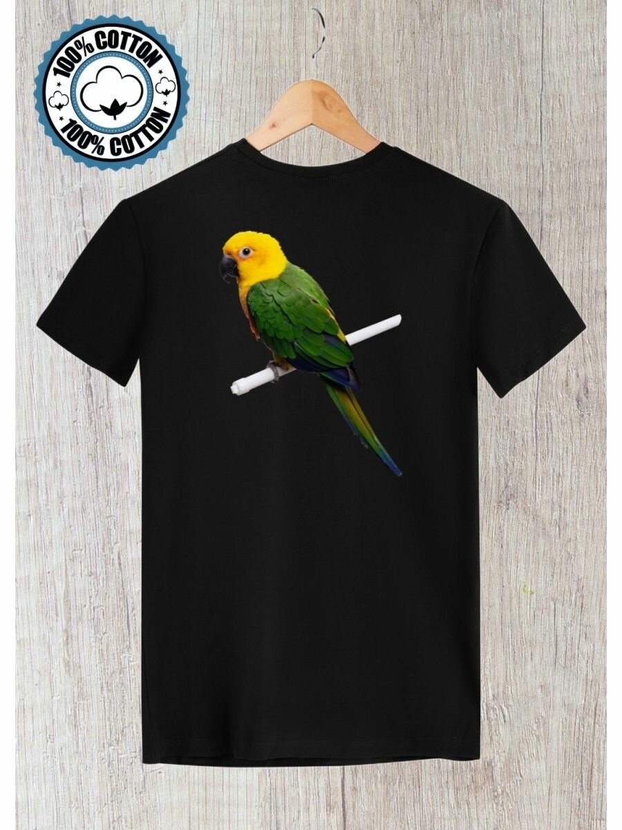Футболка птица попугай
