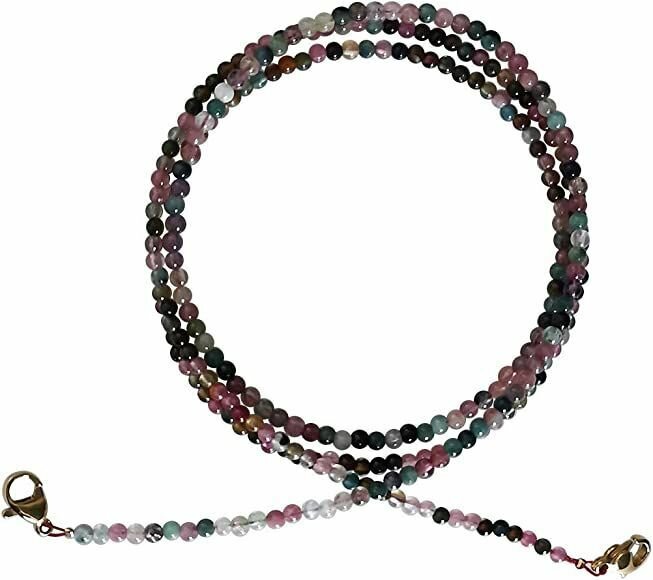 Цепочка для очков из натурального турмалина шнурок для очков держатель для очков Hrustalek