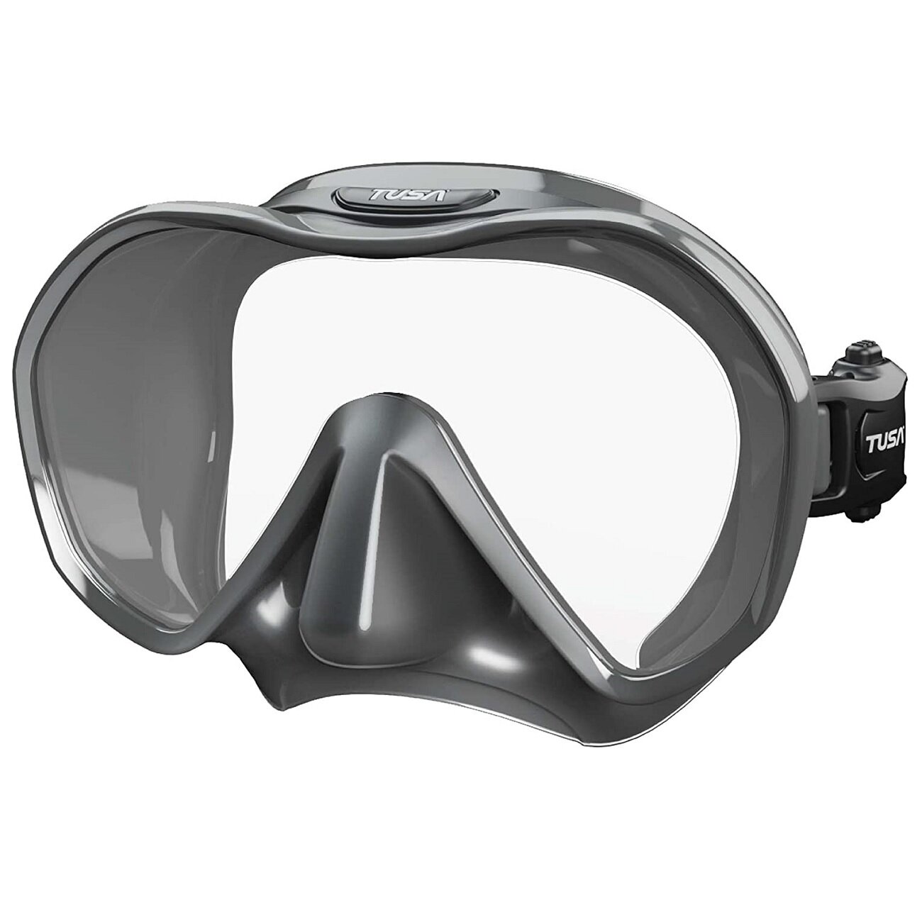 Маска для дайвинга TUSA M1010 Zensee силикон вороненая сталь