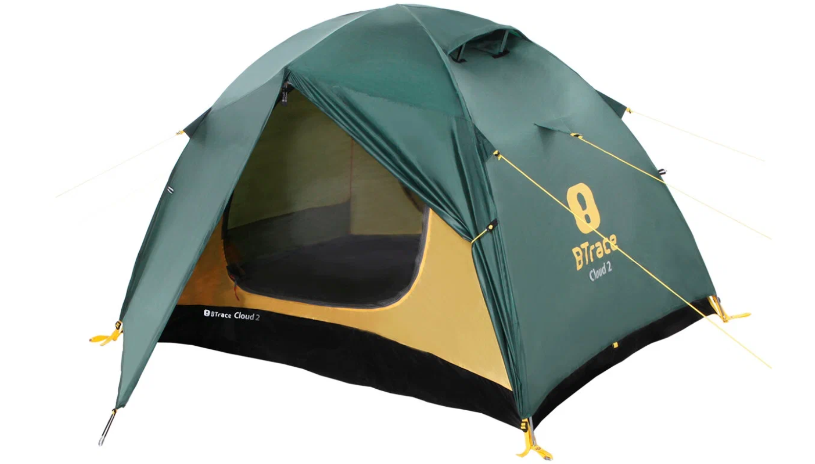 Палатка трекинговая двухместная Btrace Cloud 2, зеленый