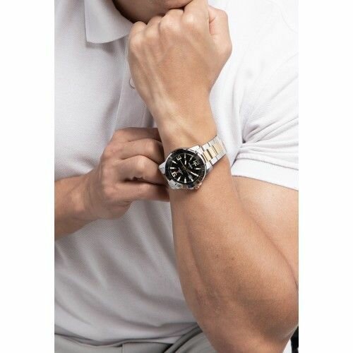 Наручные часы CASIO Collection, черный/серебристый/золотистый — фото 1
