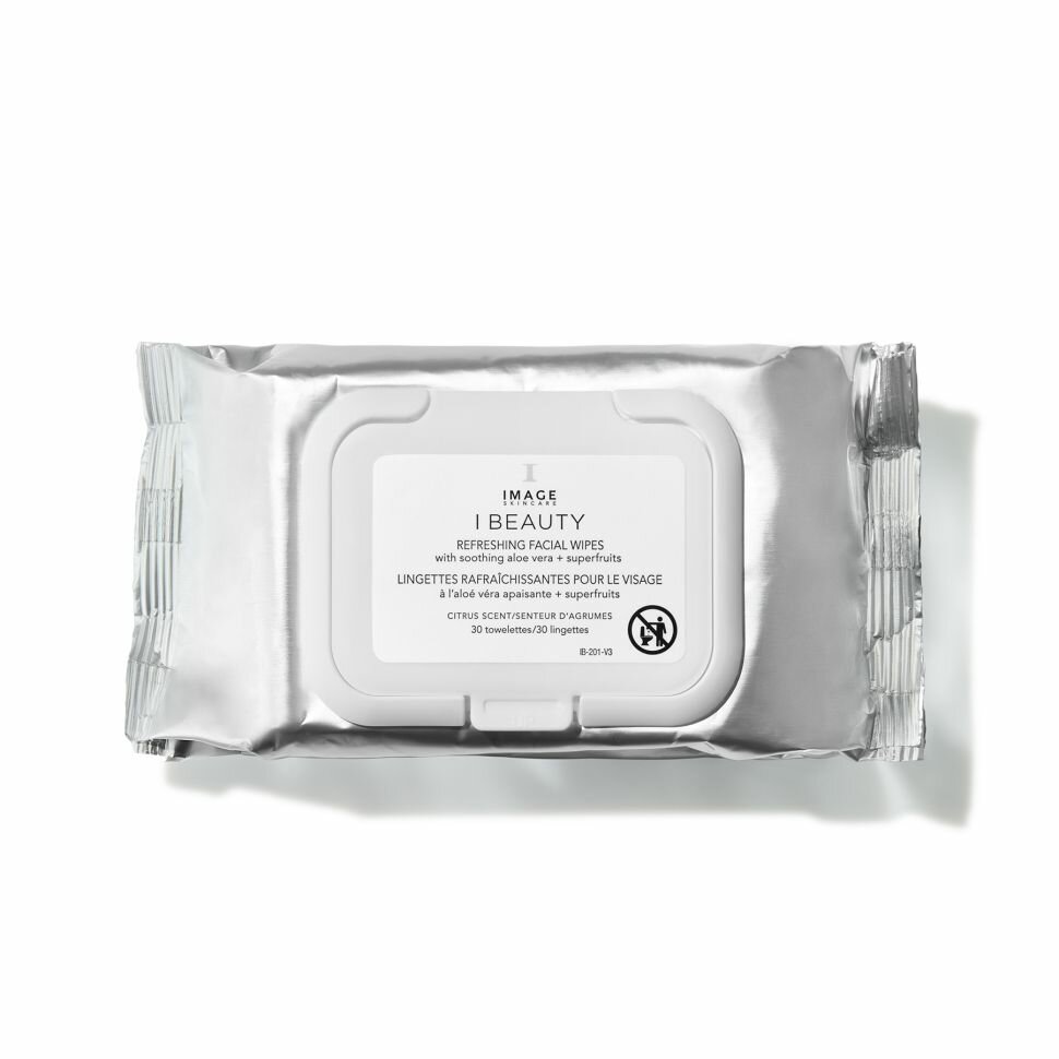Image Skincare Салфетки для снятия макияжа с лица и глаз Refreshing Facial Wipes 1 упаковка (30 шт.)