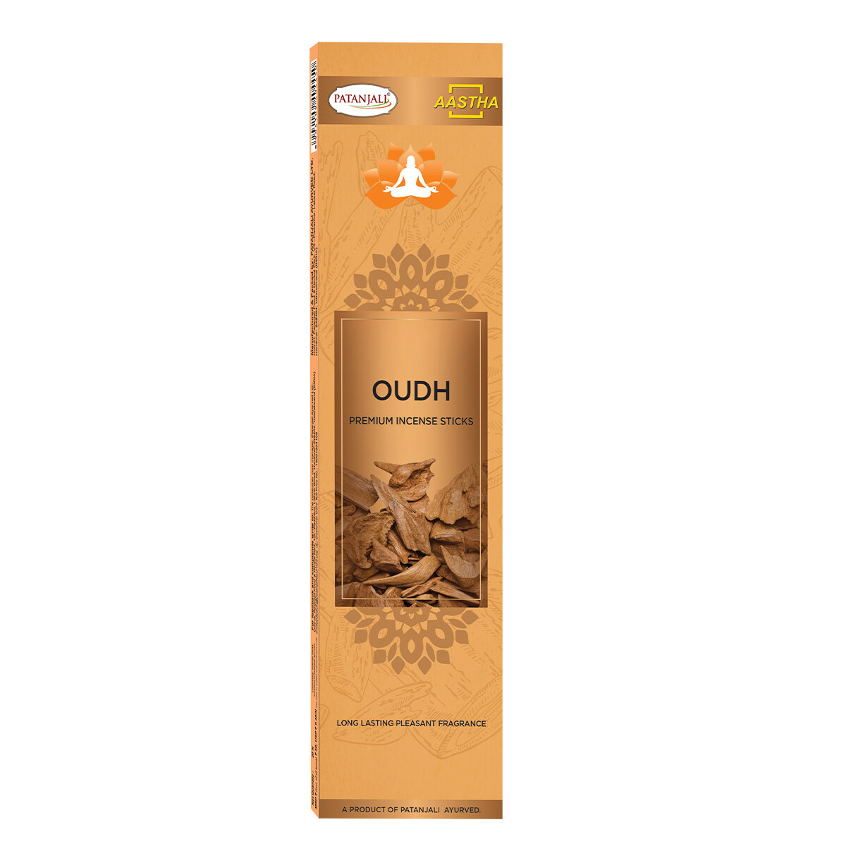 Aastha OUDH Premium Incense Sticks, Patanjali (Аастха УД премиальные благовония, Патанджали), 20 палочек.