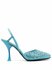 Туфли 3JUIN 100mm crystal-embellished pumps, размер 37,5, синий