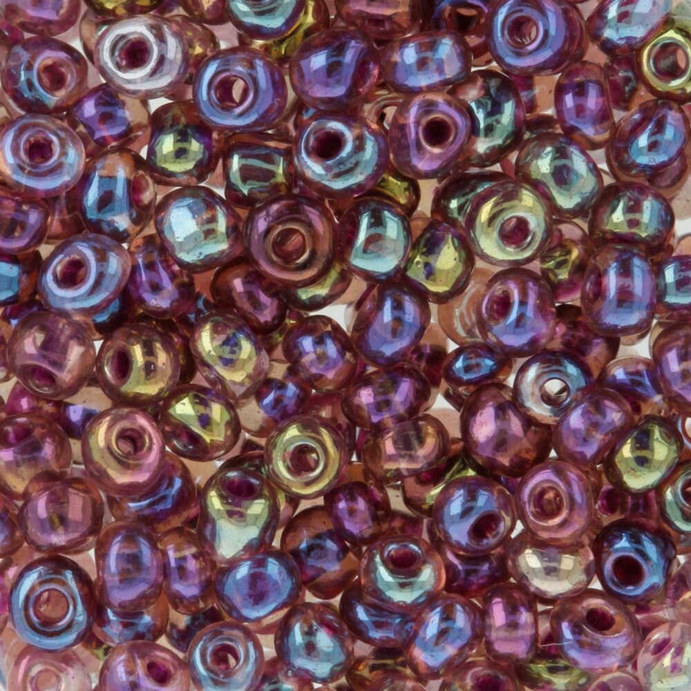 Бисер "Zlatka" GR 08/0 (0201-0228) 10 шт 10 г №0224 т. фиолетовый