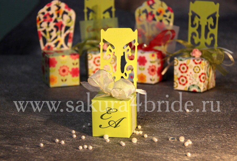 Бонбоньерки Sakura Фисташковые стулья - Упаковка, 30 шт