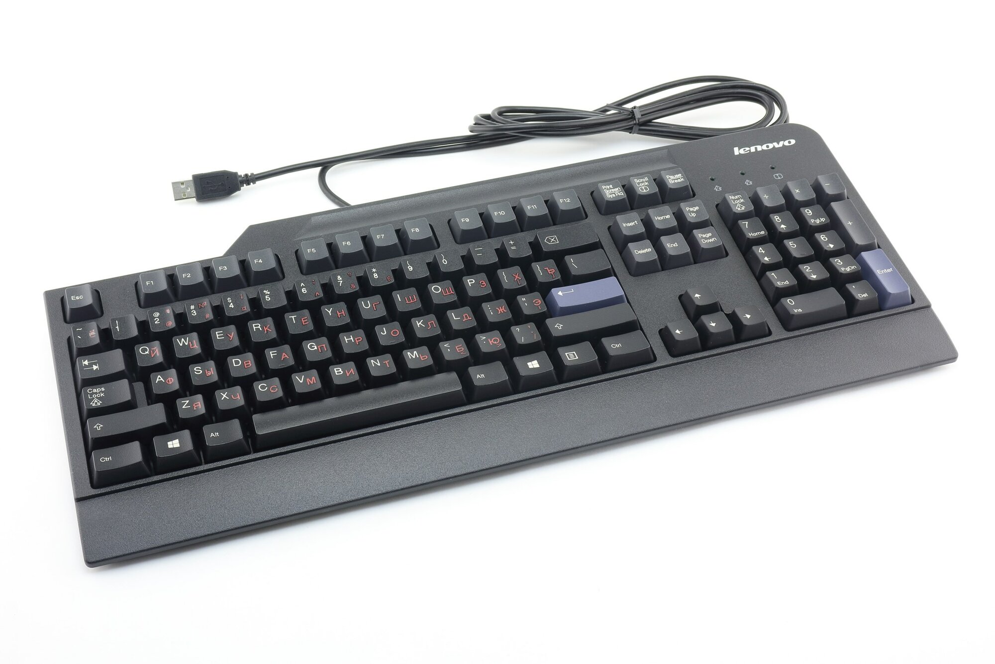 Клавиатура Lenovo Preferred Pro черная, 104кл, USB (без подставки)