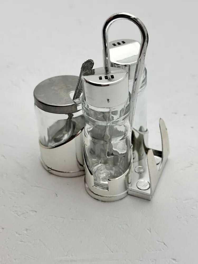 Набор для специй с сахарницей и салфетницей