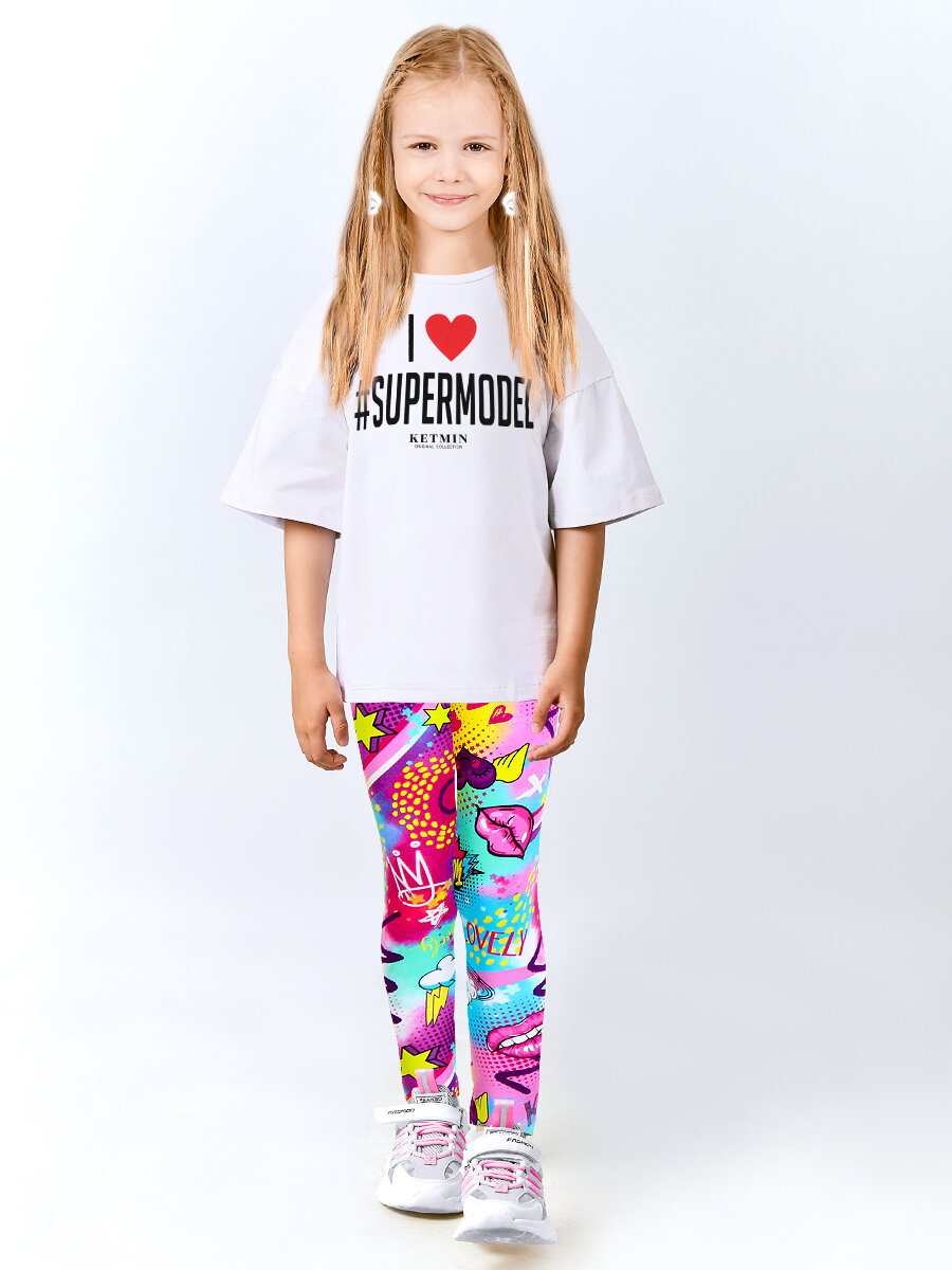 Легинсы детские трикотажные хлопок PREMIUM LINE