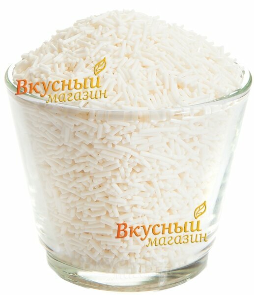 Декор Вермишель белая, 100 гр. (Набор из 13 шт.)