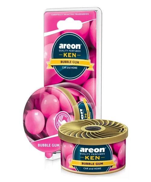 Ароматизатор в машину на панель Areon Ken Blister Bubble Gum бабл-гам