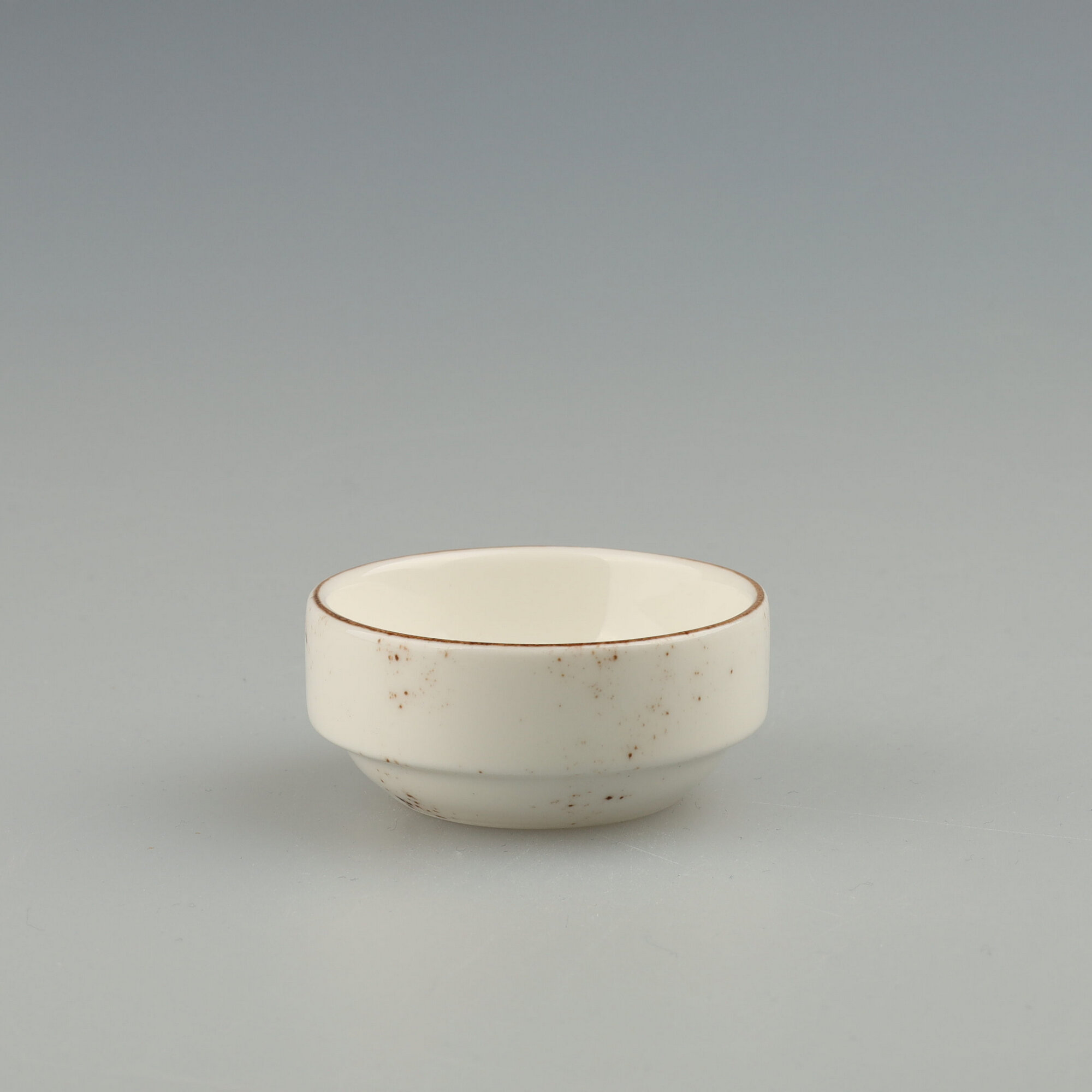 Набор соусников 4 штуки, серия Grain, диаметр 6, объем 30 мл, фарфор, белый, Bonna