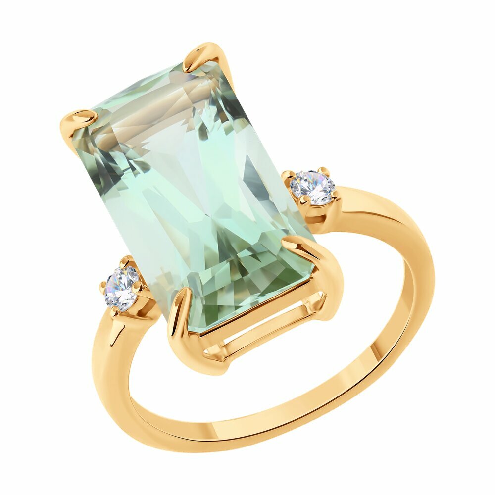 Кольцо, красное золото, 585 проба