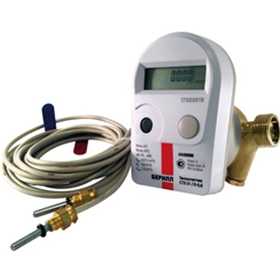 Теплосчетчик Itelma , Н 1/2", L=110 мм, 0.6 м3 импульсный, подача, берилл 31