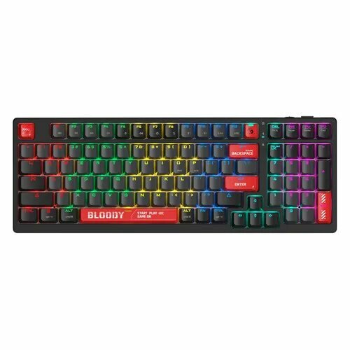 Клавиатура A4TECH Bloody WS98, USB, Bluetooth/Радиоканал, черный