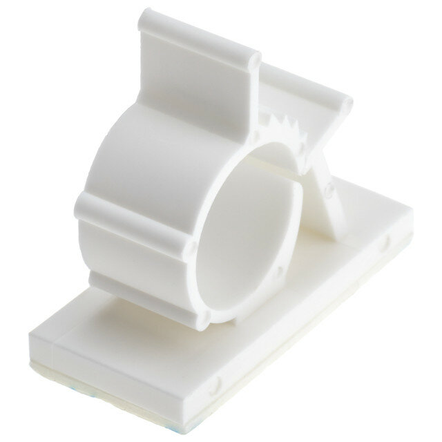 DUWI самоклеящаяся площадка для кабеля и проводов 15 мм. 18х37 мм белая 5 шт.