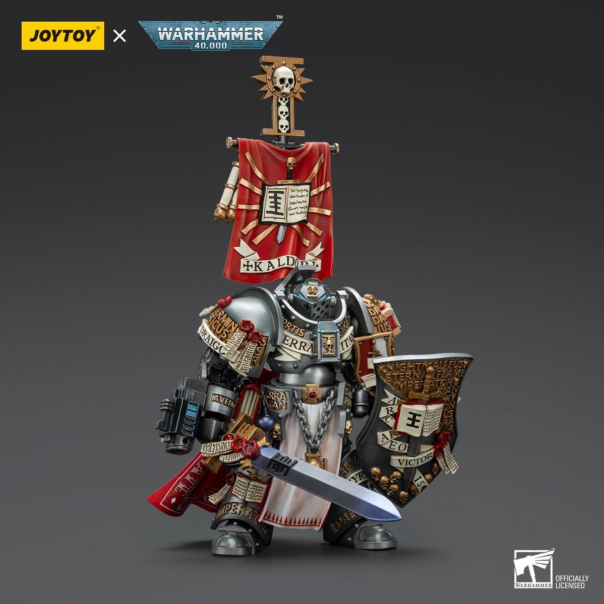 Подвижная фигурка JOYTOY Warhammer 40K Grey Knights Kaldor Draigo Подарок на день рождения коллекция игрушек