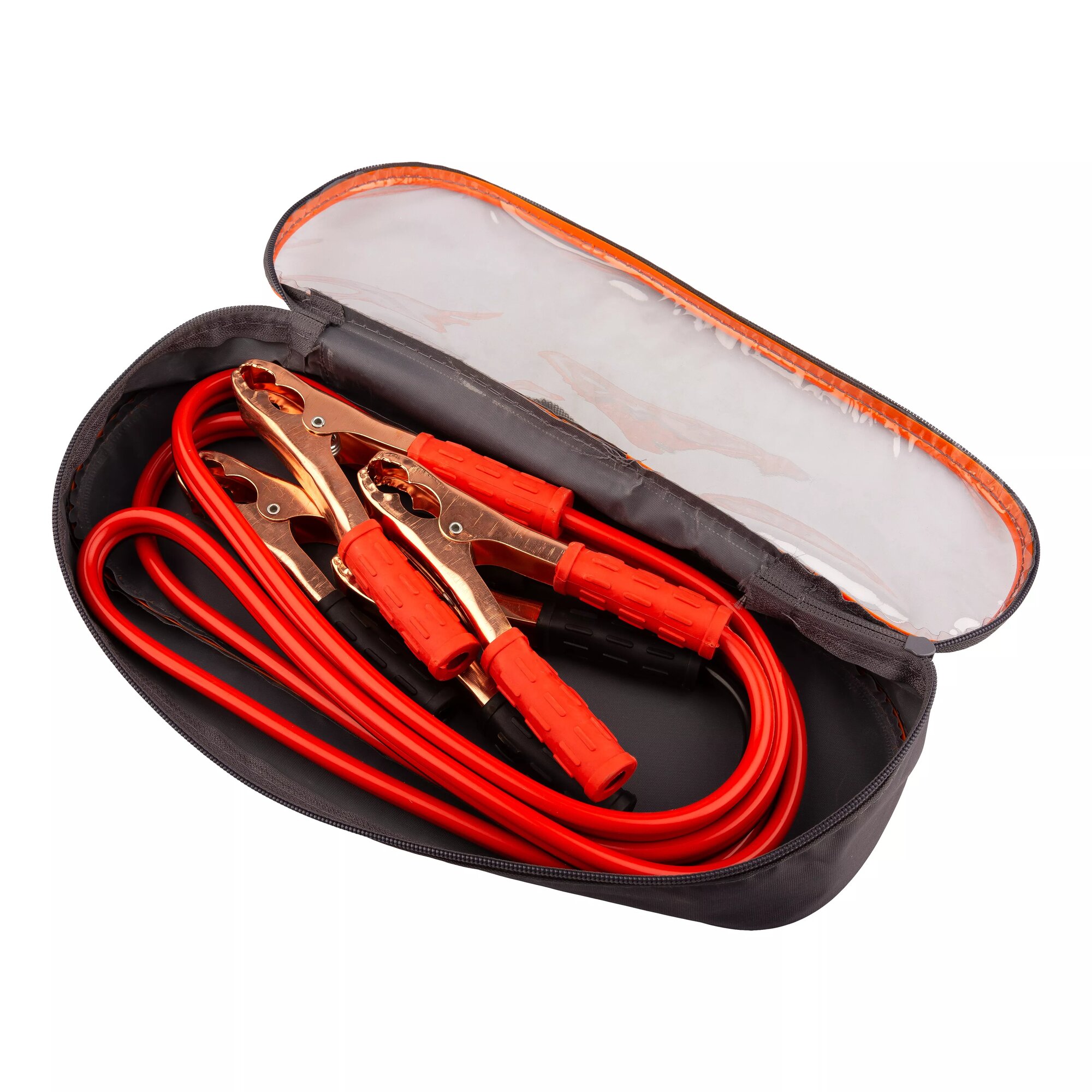 Провода прикуривания аккумулятора 500А усиленные, 2,5 м, чехол (LECAR)