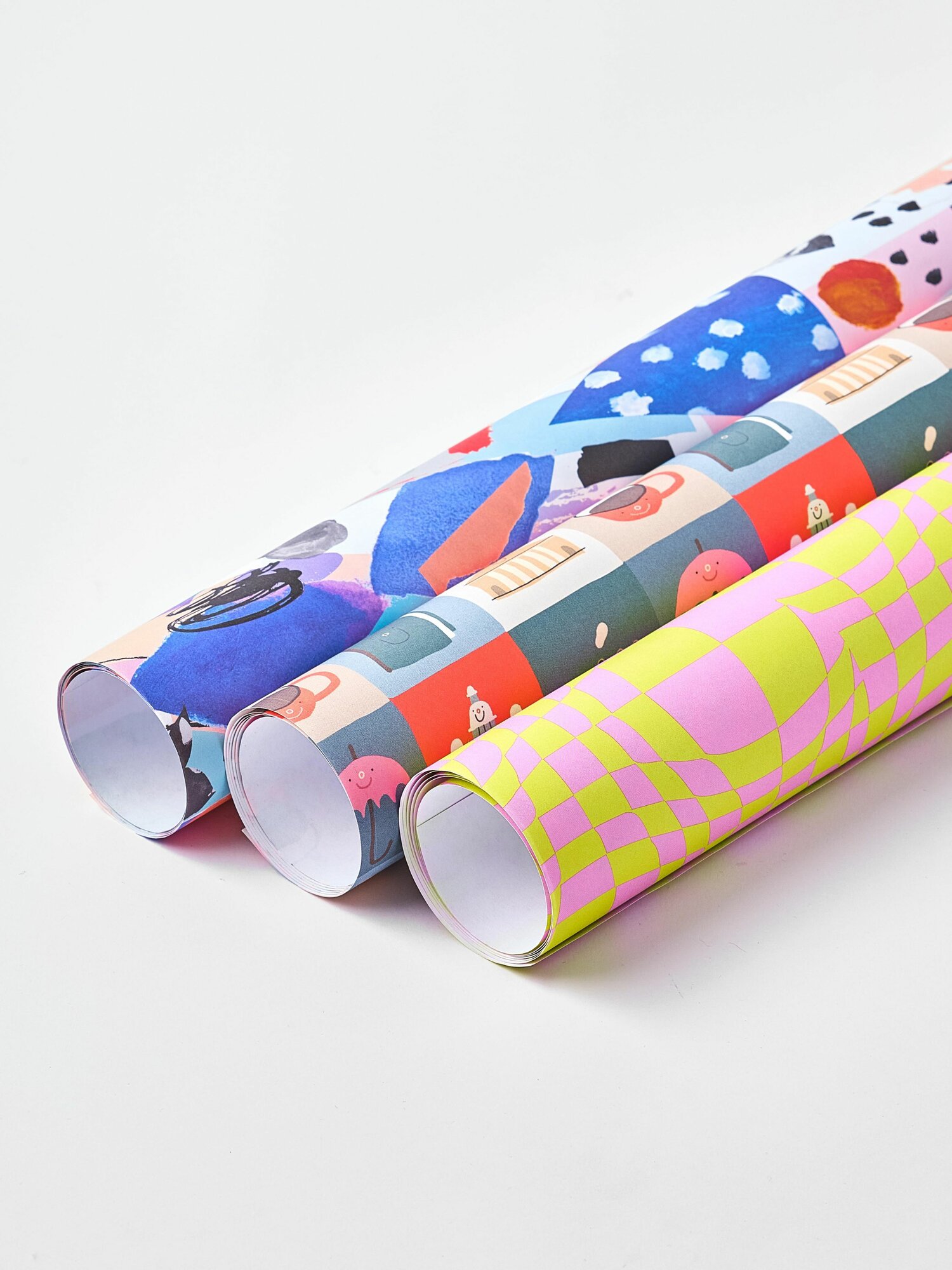 Упаковочная бумага, набор 3 рулона, Mix 9