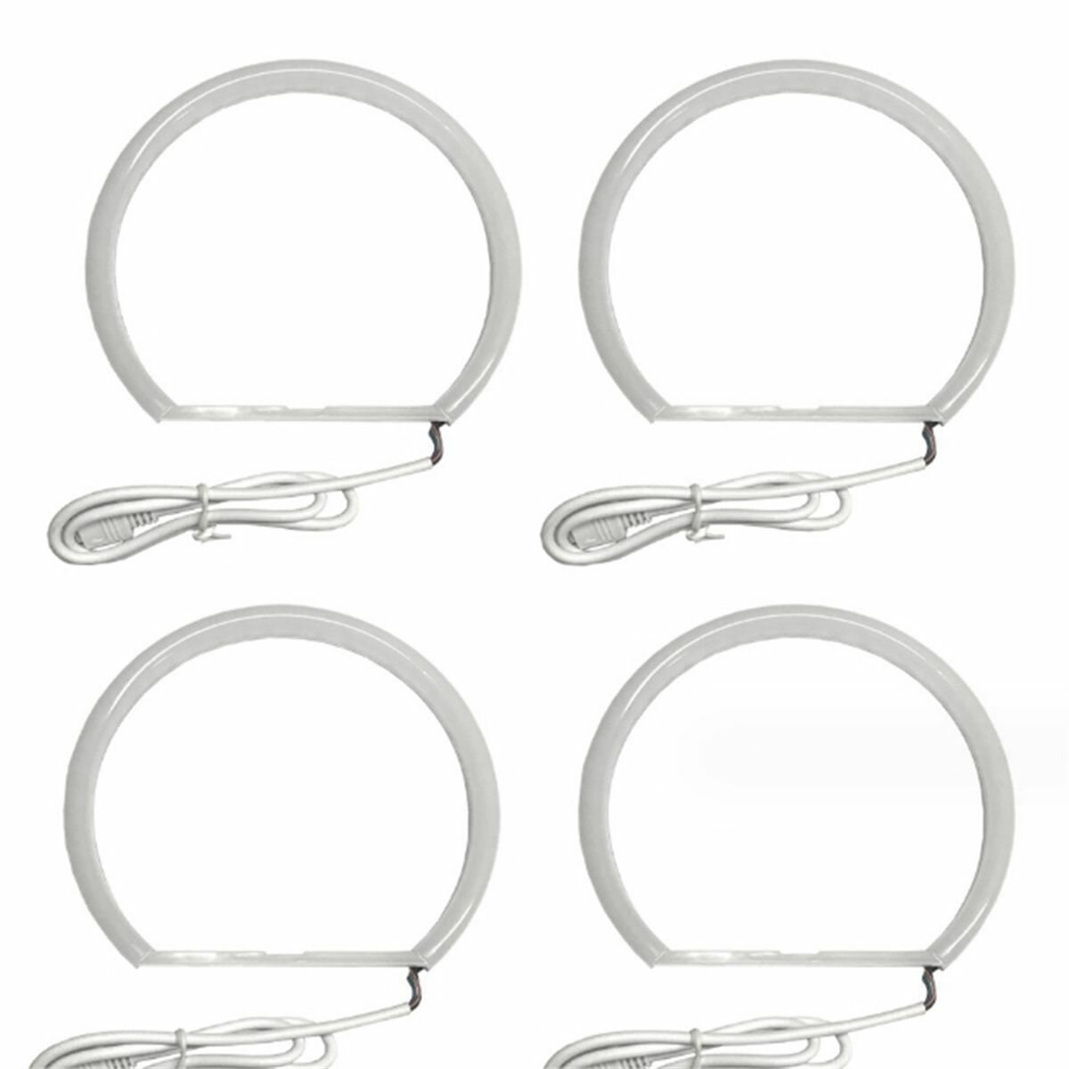 131 мм RGB автомобильный светодиодный светильник ангельские глазки с полукруглым ореолом для BMW