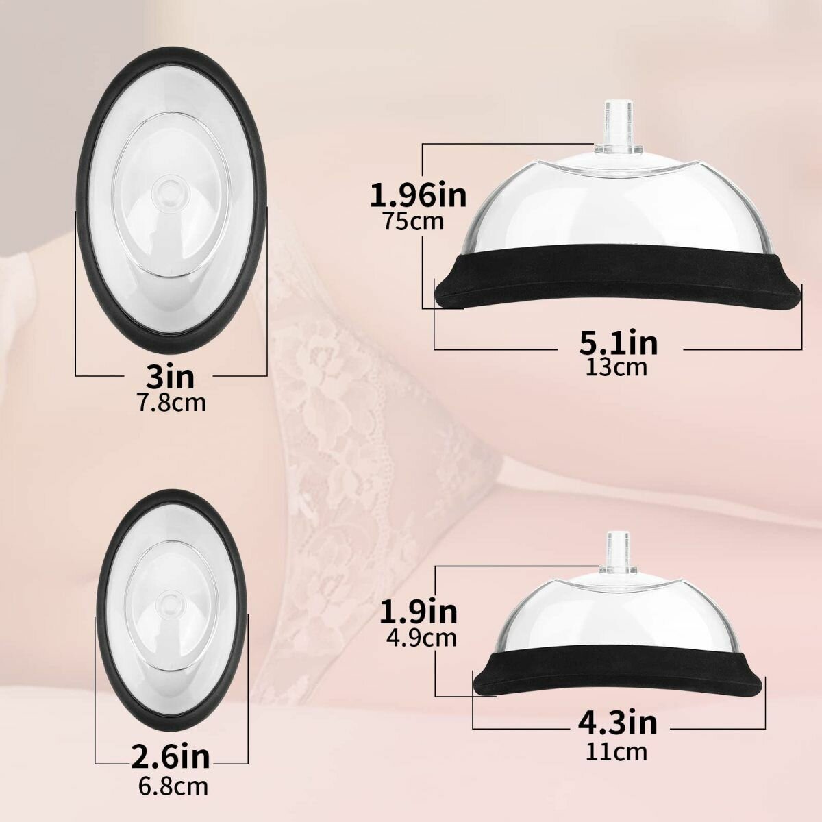 Женская вакуумная помпа для клитора и вагины, груди стимулятор, секс игрушка 18+ для взрослых девушек, интимный товар, черный