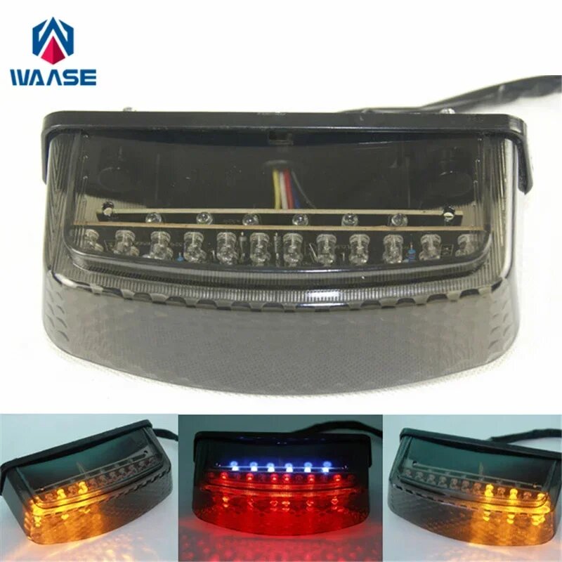 Waase для Ducati Monster 400, 600, 620, 695, 750, 800, 900, 1000, S2R, S4R, 1994-2007, дымчато-задний фонарь, фонари поворота