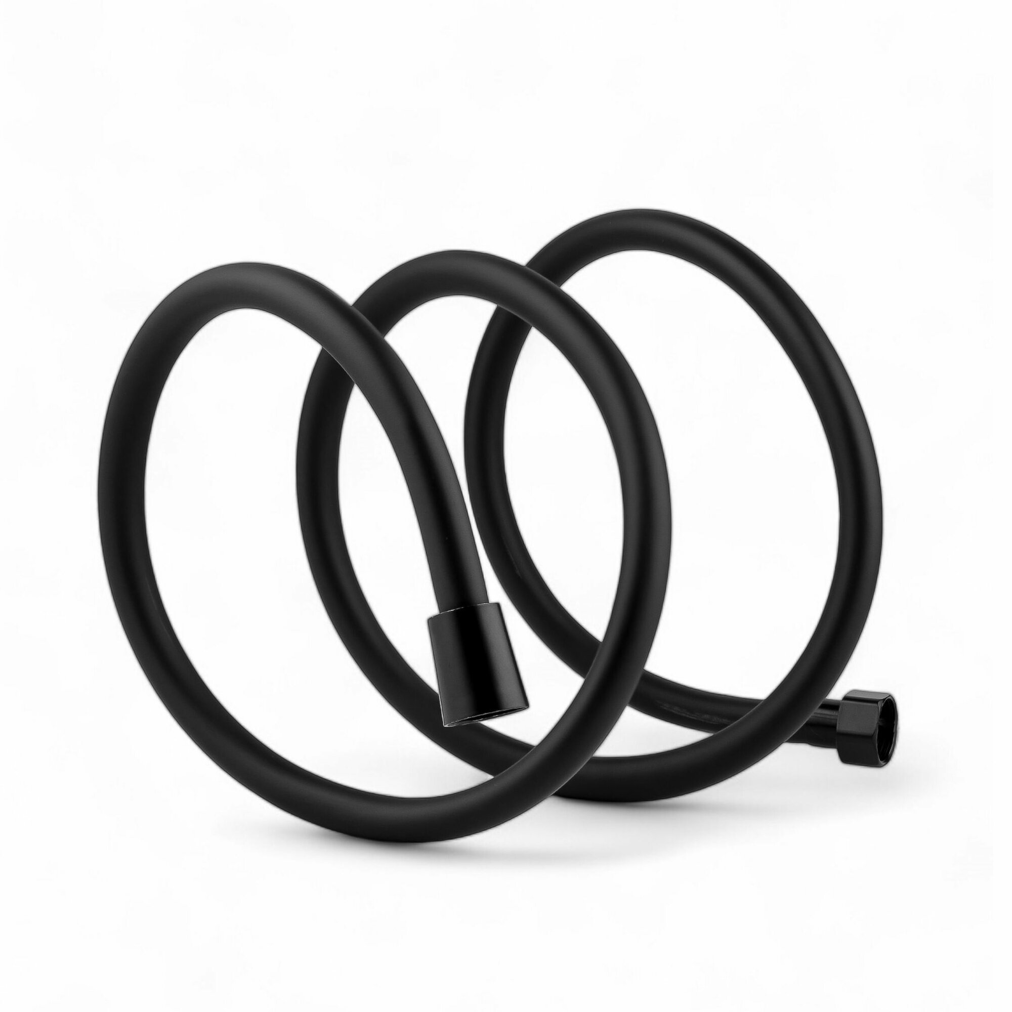 Шланг для душа из высококачественного ПВХ 1,5 м, цвет черный, подключение 1/2"