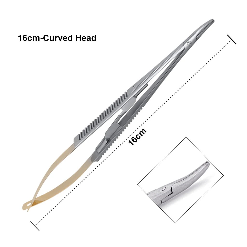 Стоматологические иглодержатели Castroviejo DCLOUD 14 см/16 см 16cm-Curved Head