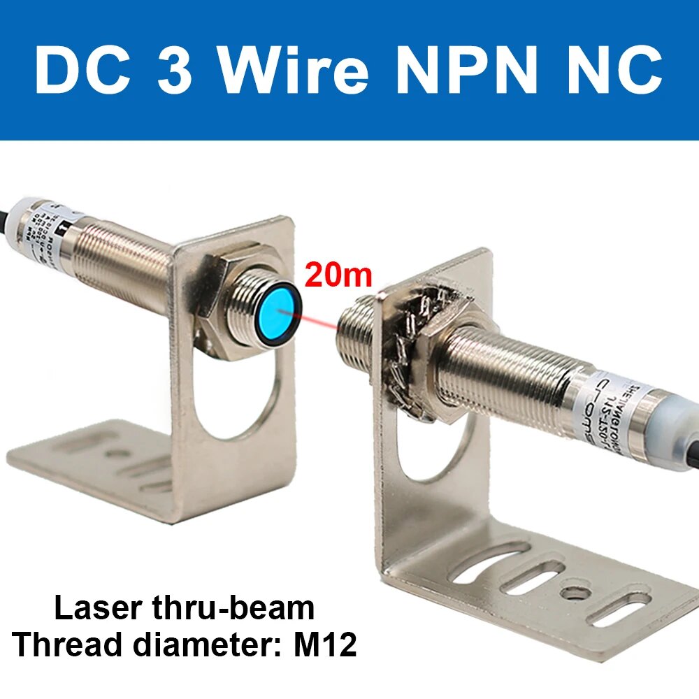 Cloweit J12-T Лазерный датчик безопасности 20 м NPN NC