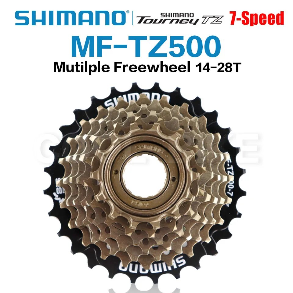 SHIMANO MF TZ500 Механизм переключения задних передач 6 скоростей / 7 скоростей 7s 14-28T bulk